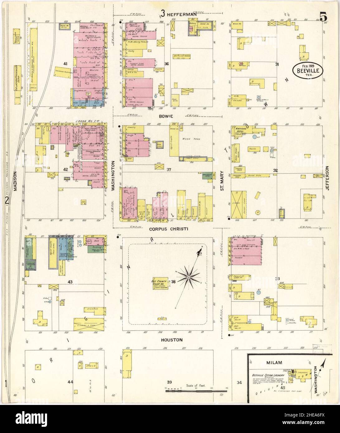 Map of beeville hi-res stock photography and images - Alamy