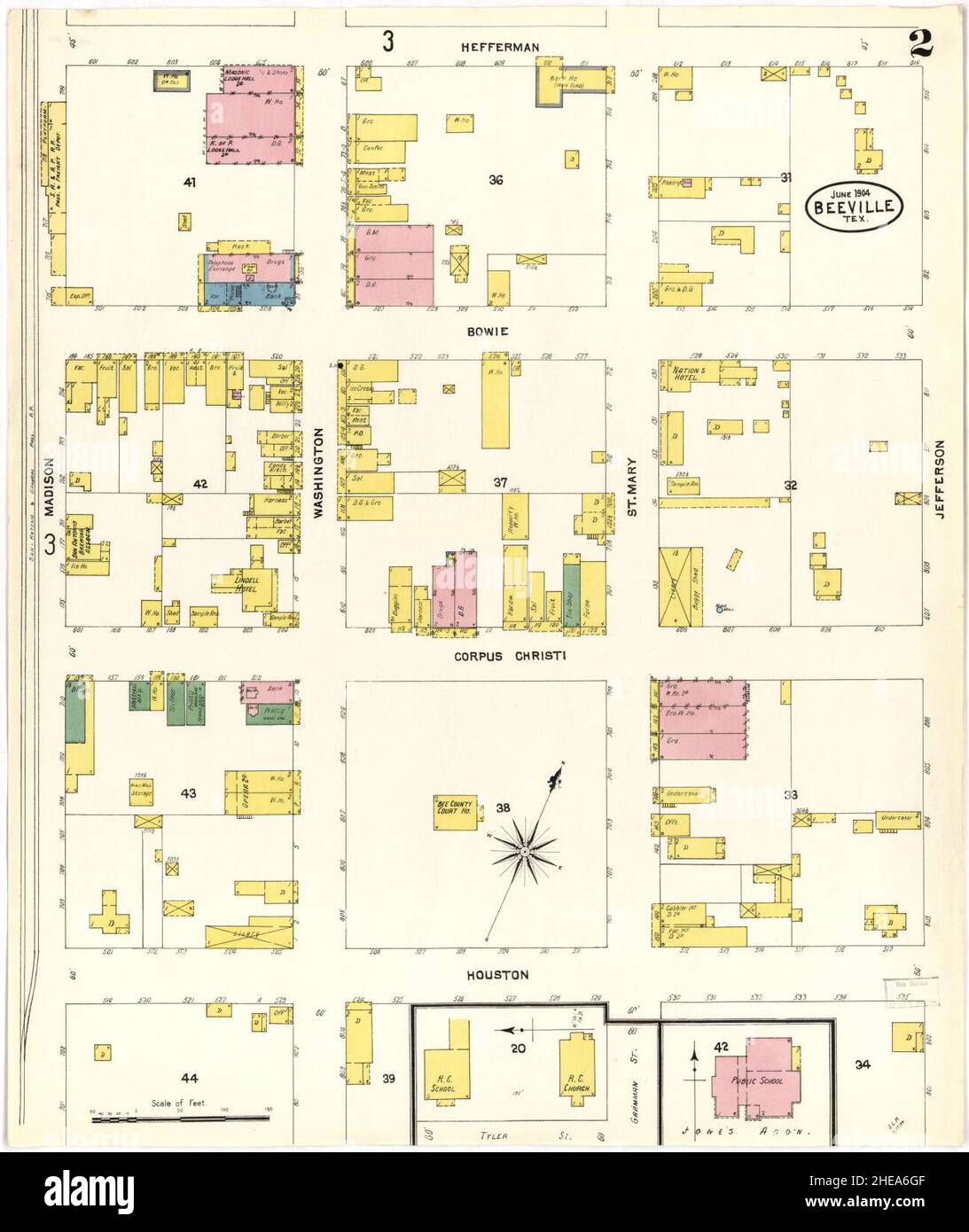 Map of beeville hi-res stock photography and images - Alamy