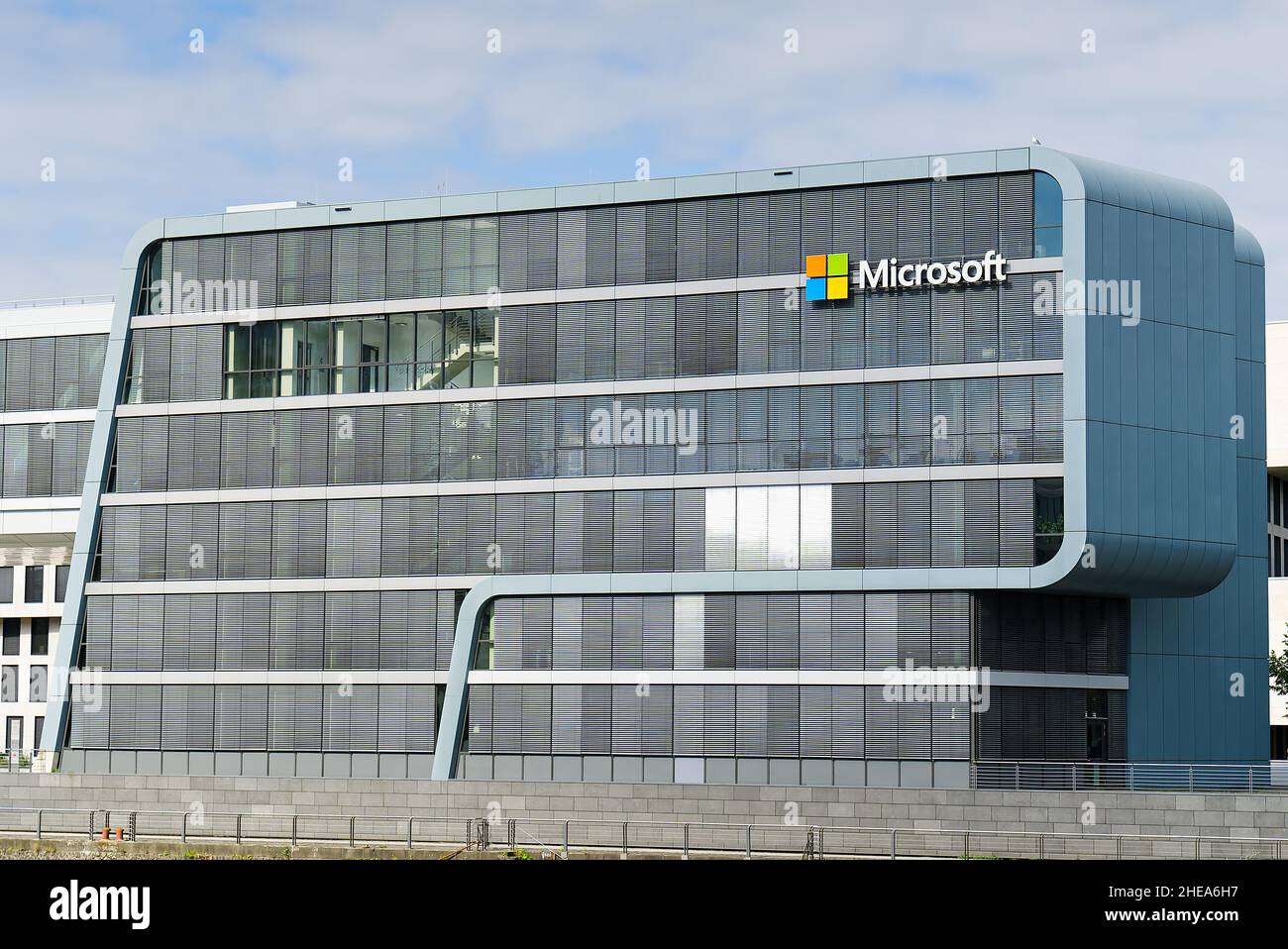 Cologne, Germany - July 2021: Microsoft corparaion office building ...