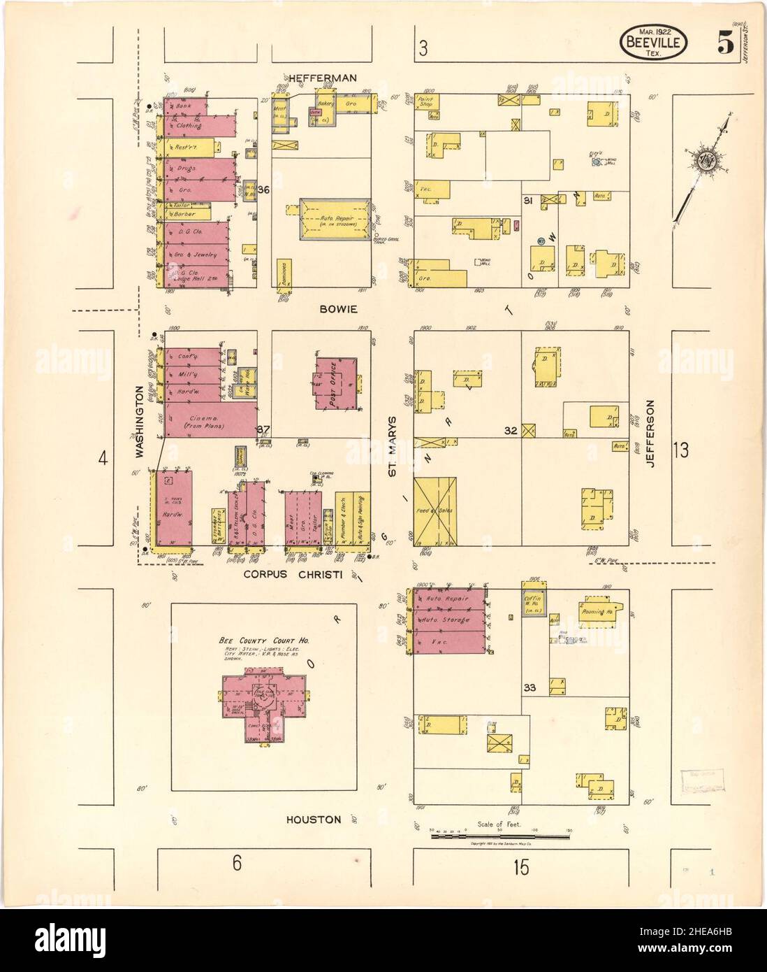 Map of beeville hi-res stock photography and images - Alamy