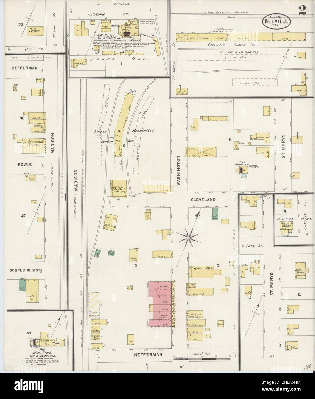 Map of beeville hi-res stock photography and images - Alamy