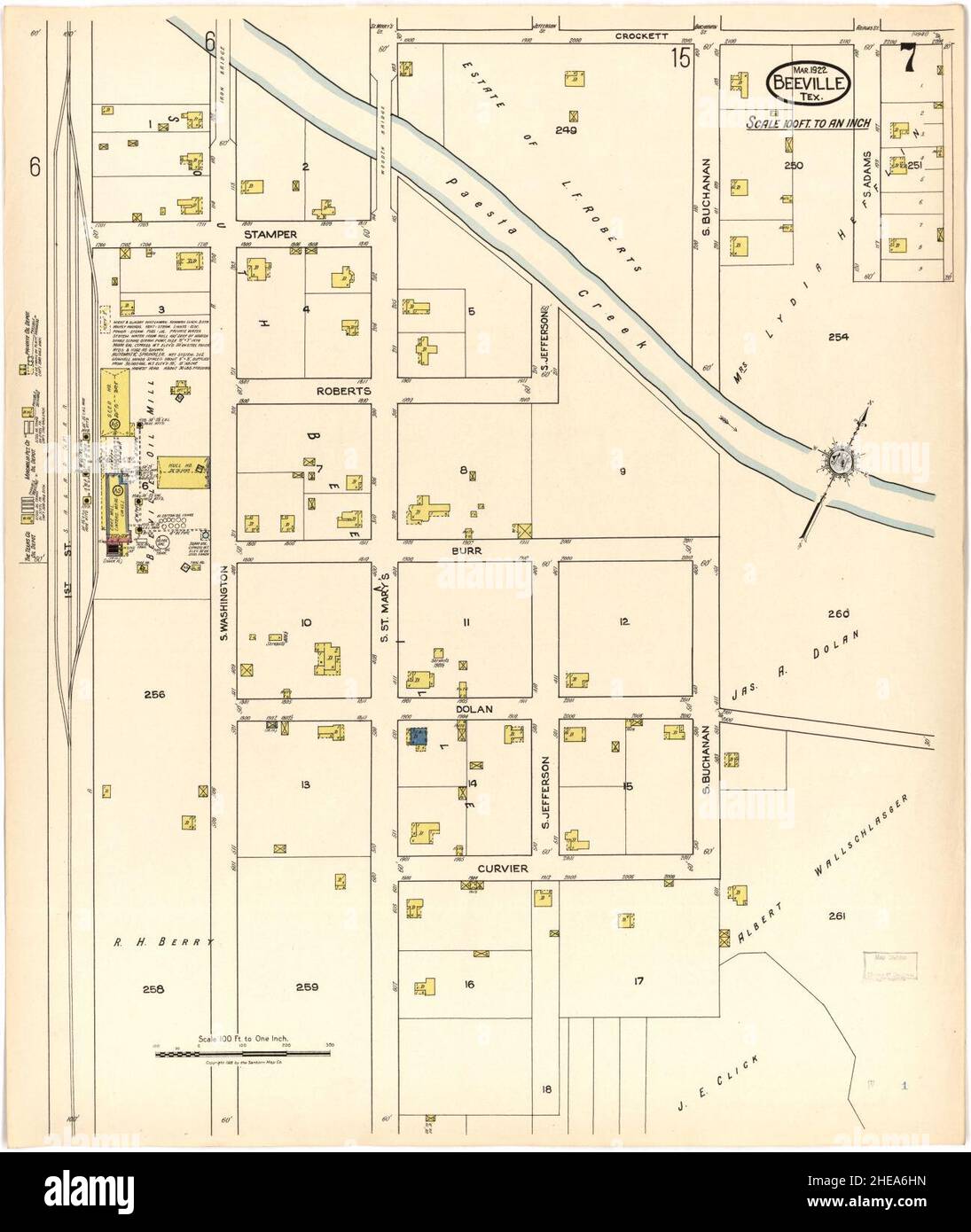 Map of beeville hi-res stock photography and images - Alamy