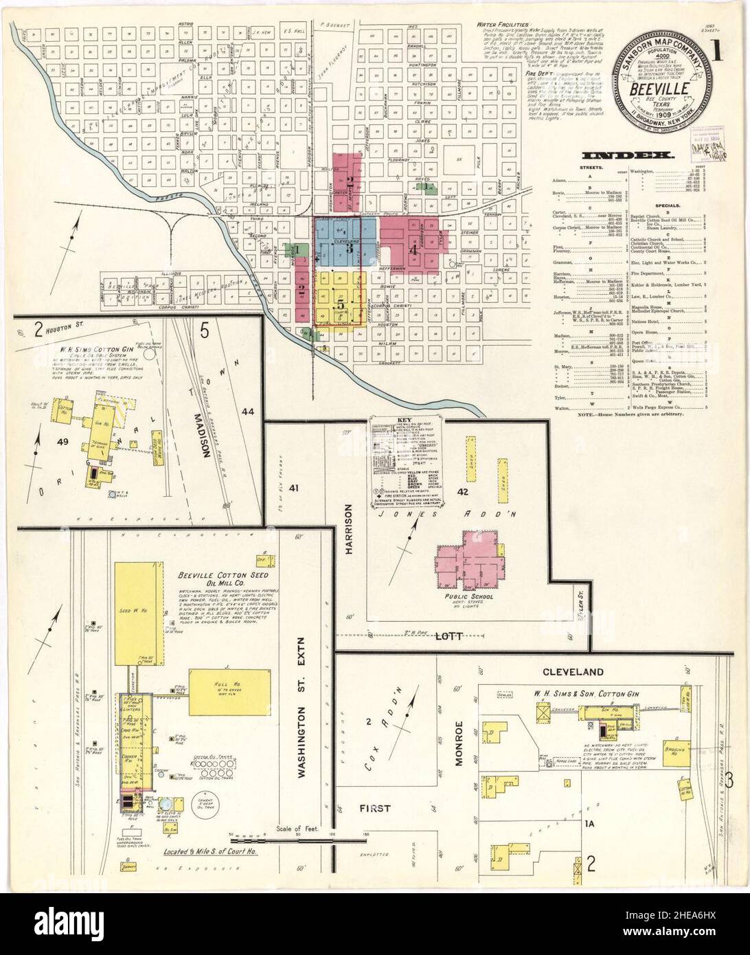 Map of beeville hi-res stock photography and images - Alamy