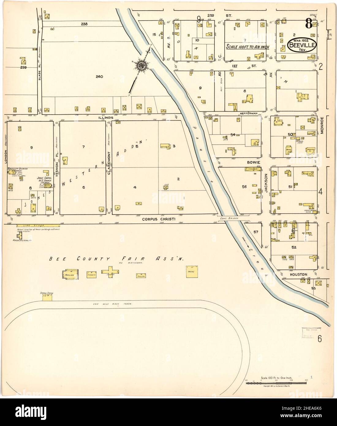 Map of beeville hi-res stock photography and images - Alamy