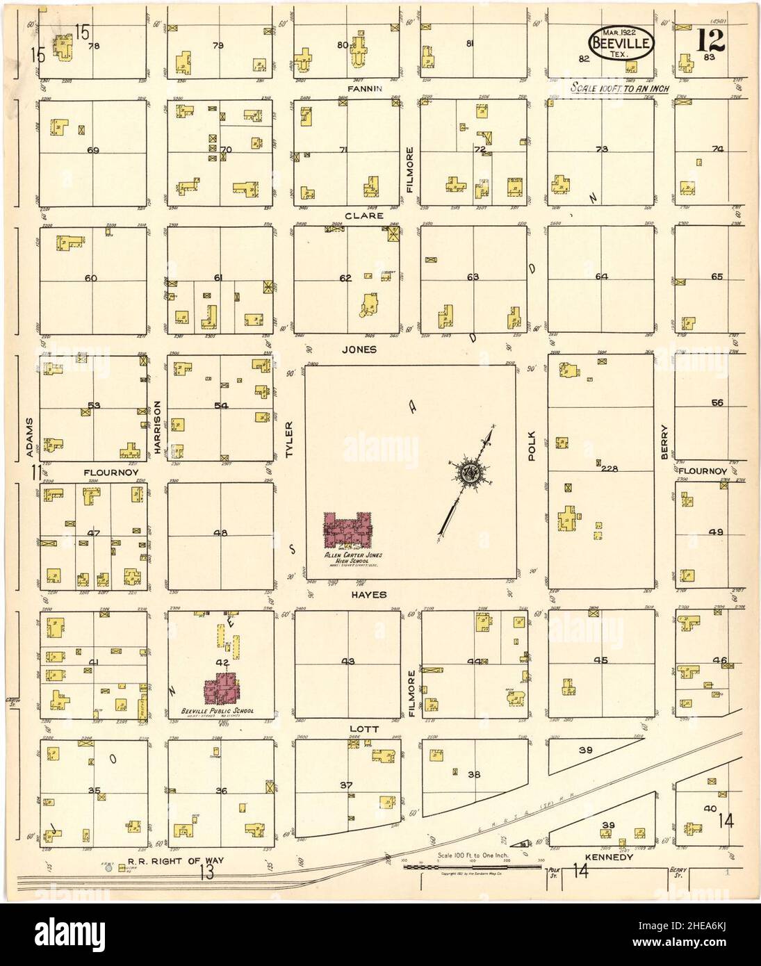Map of beeville hi-res stock photography and images - Alamy