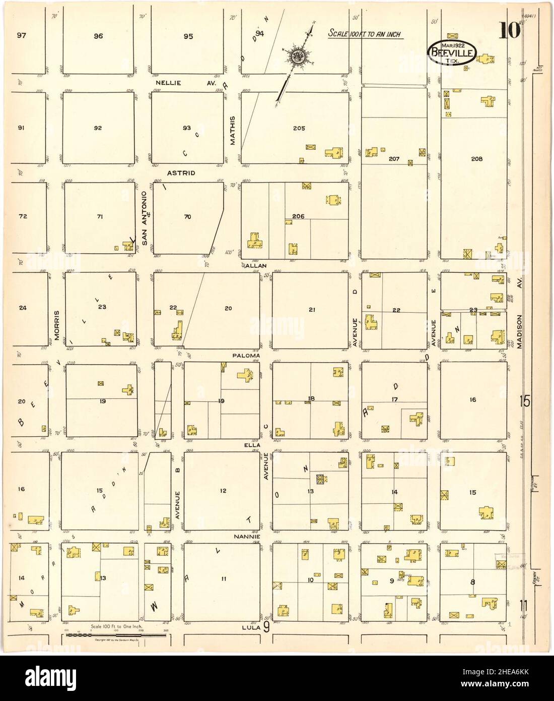 Map of beeville hi-res stock photography and images - Alamy