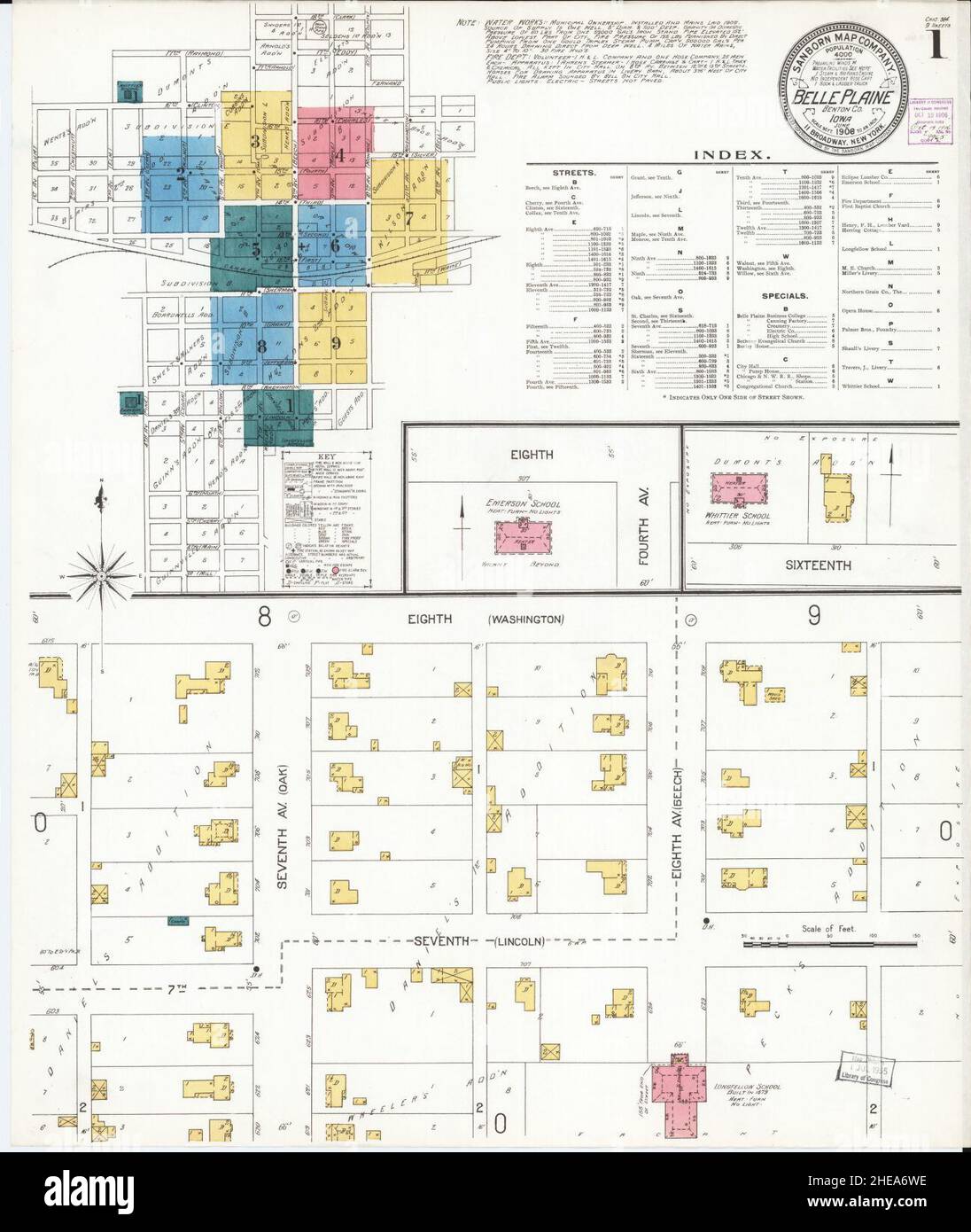 Map of belle plaine hi-res stock photography and images - Alamy