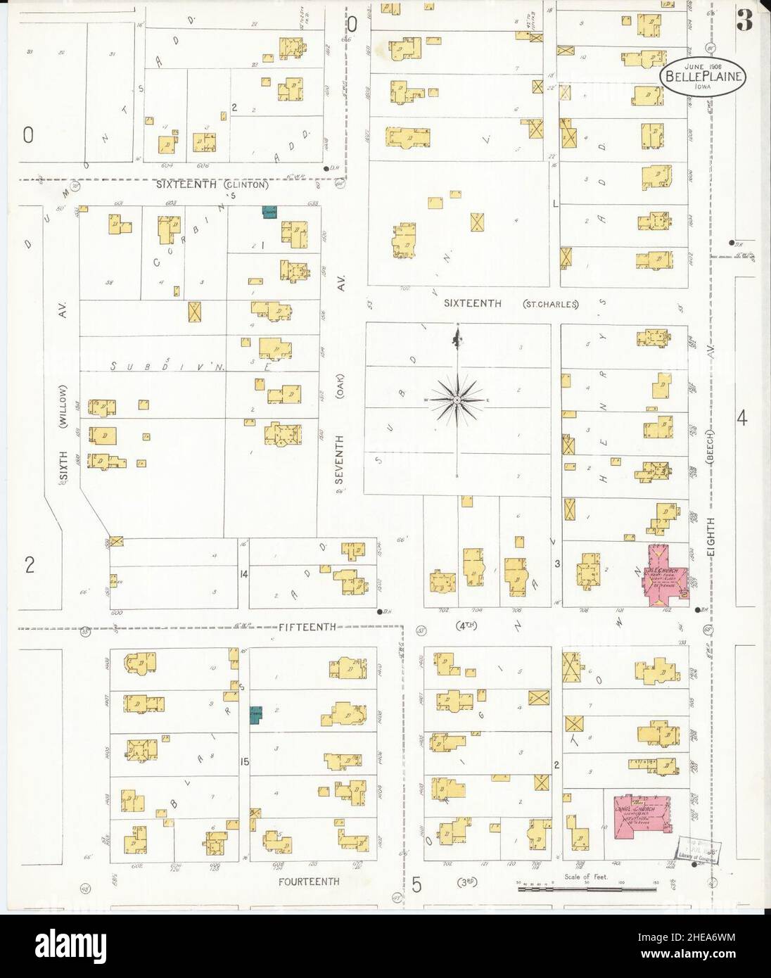 Map of belle plaine hi-res stock photography and images - Alamy