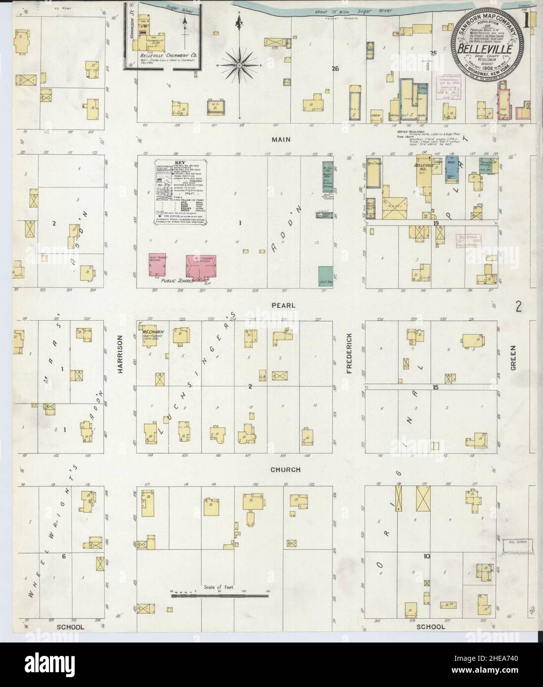 Map of belleville wisconsin hi-res stock photography and images - Alamy