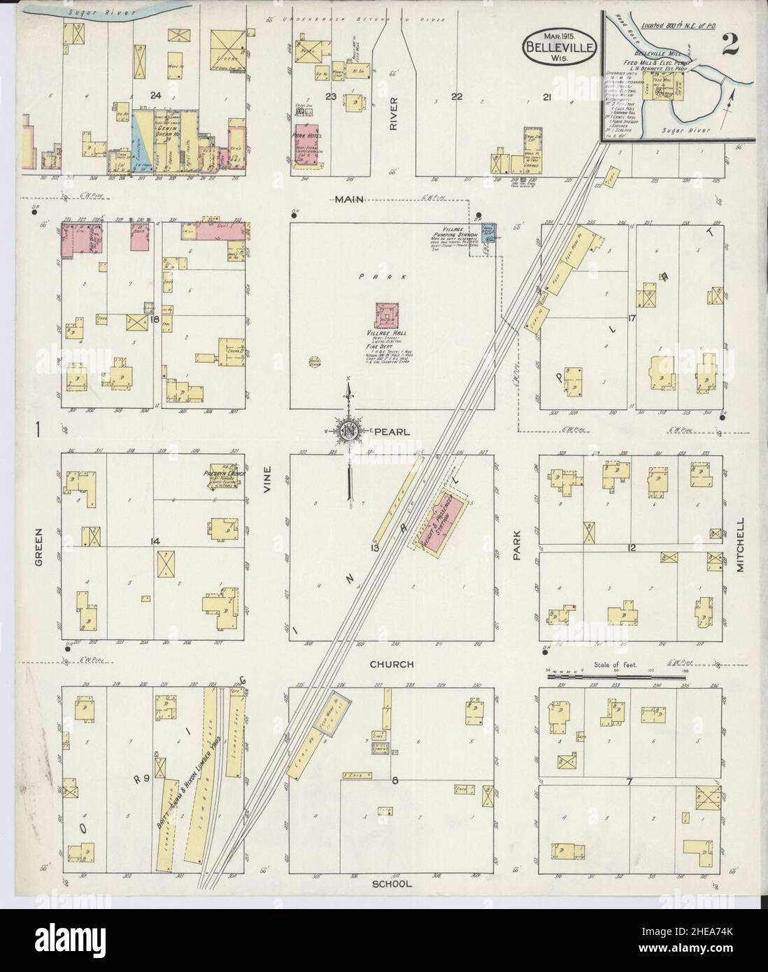 Map of belleville wisconsin hi-res stock photography and images - Alamy