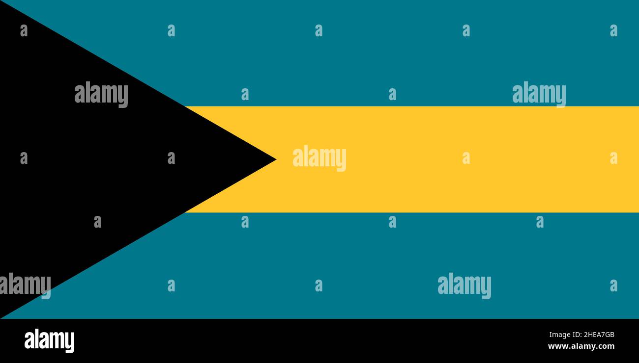 Bahamas official flag of country Stock Vector Image & Art - Alamy