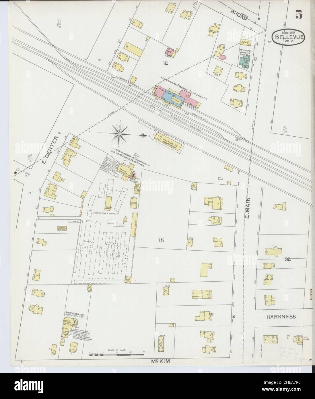 Bellevue ohio map hi-res stock photography and images - Alamy