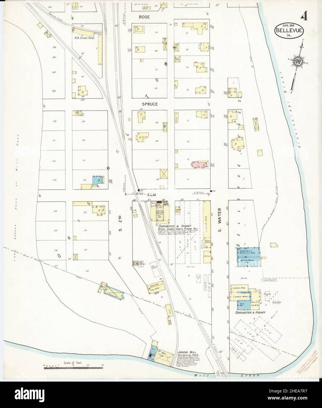 Bellevue map hi-res stock photography and images - Alamy