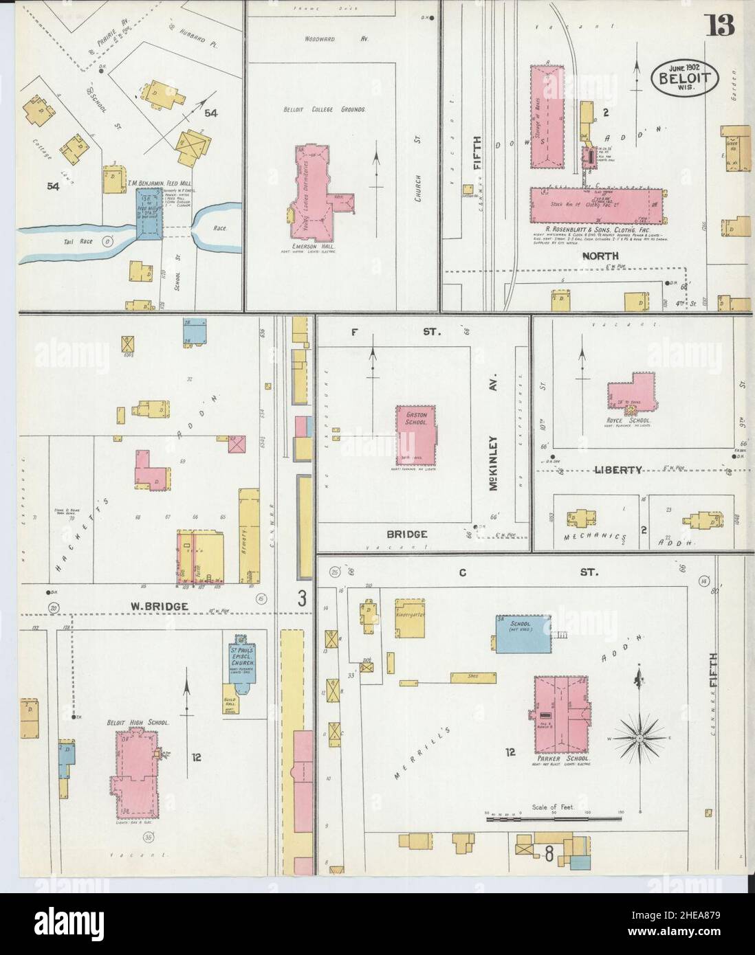 Map of beloit hi-res stock photography and images - Alamy