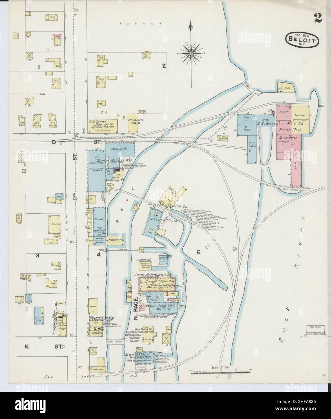 Map of beloit hi-res stock photography and images - Alamy