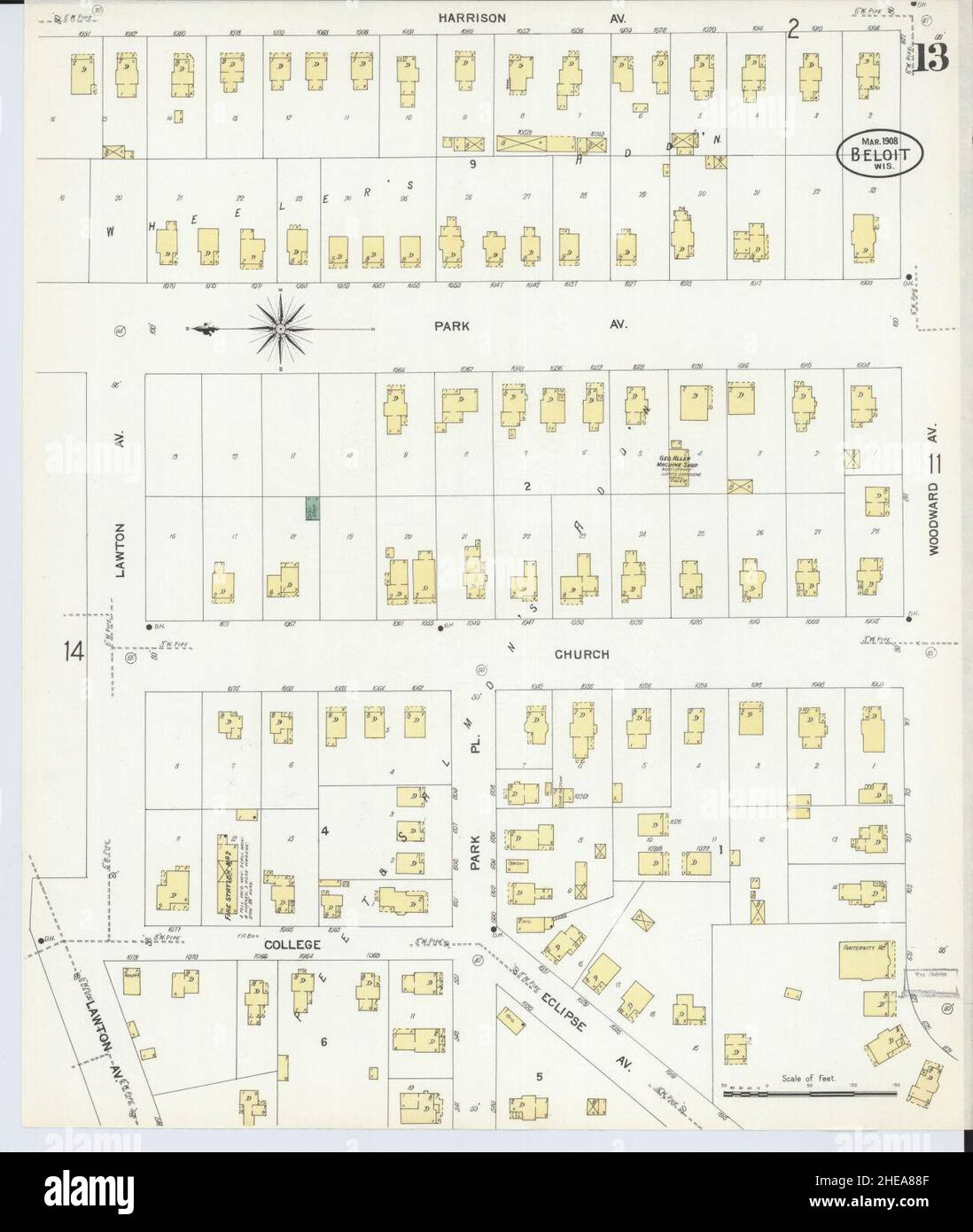 Map of beloit hi-res stock photography and images - Alamy