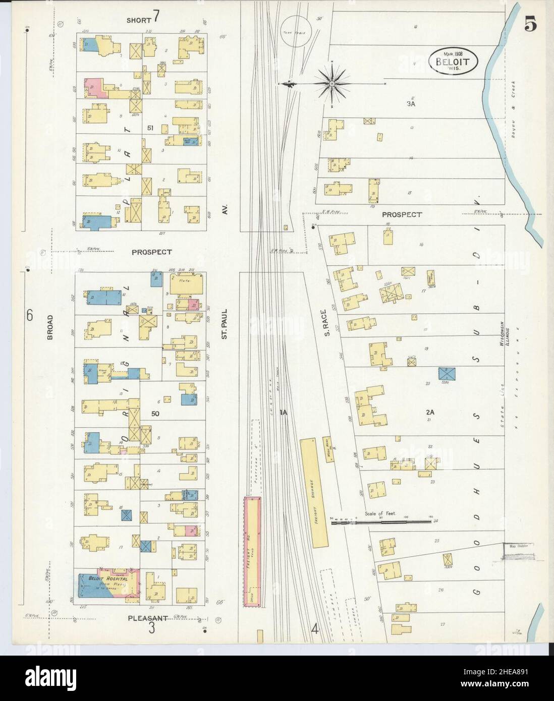 Map of beloit hi-res stock photography and images - Alamy
