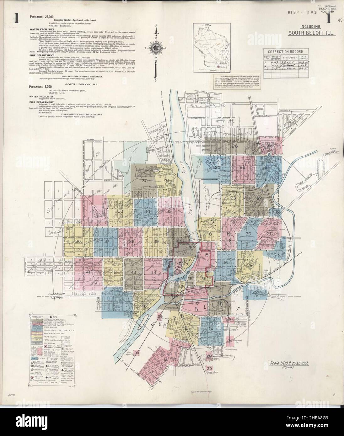 Beloit wisconsin map hi-res stock photography and images - Alamy