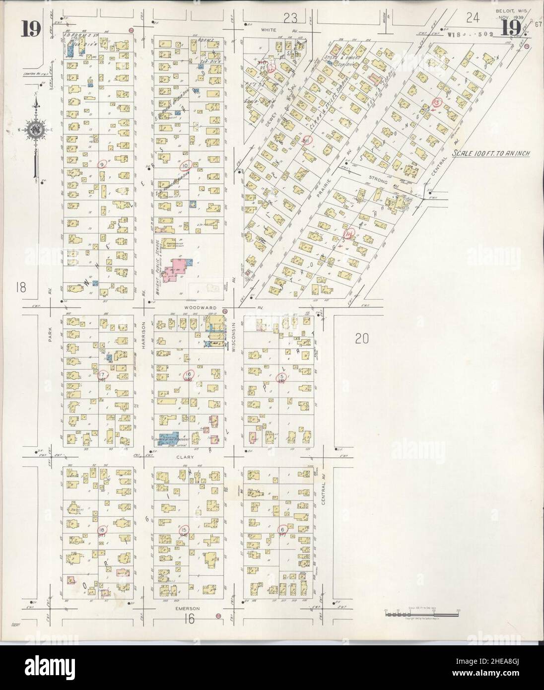 Map of beloit hi-res stock photography and images - Alamy