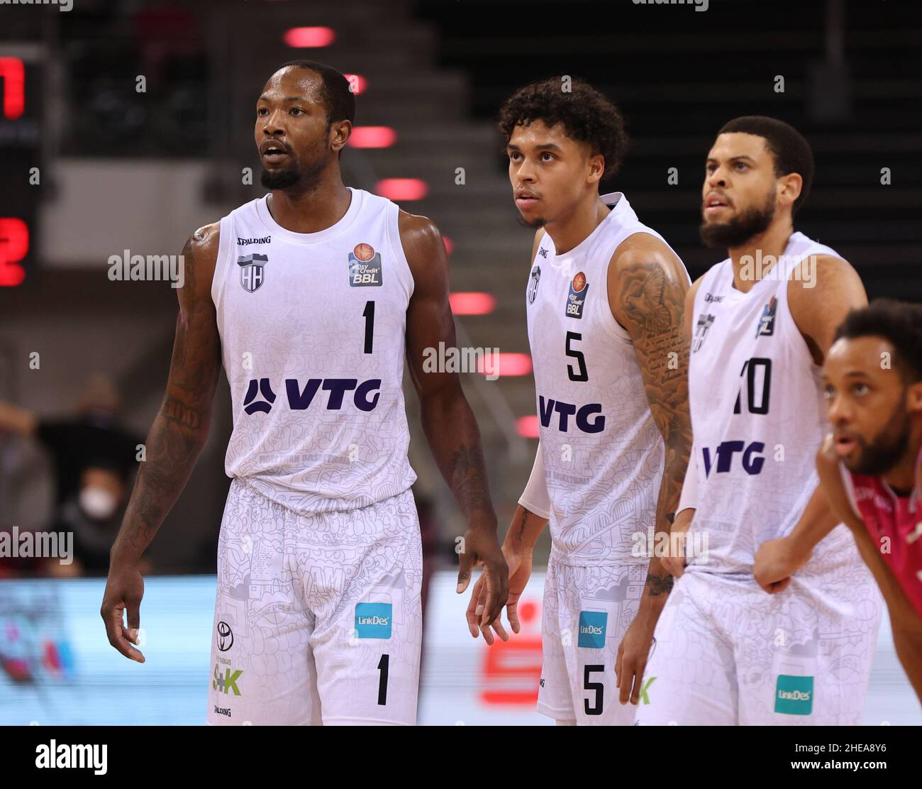 Bonn, Germany. 09th Jan, 2022. Telekom Dome, Basketball, BBL, Matchday ...