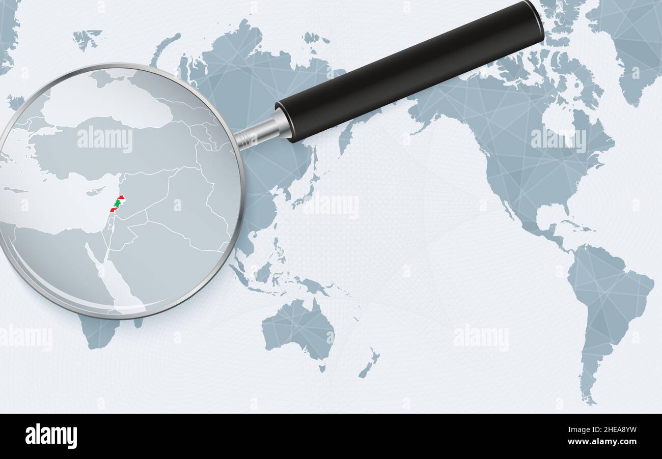 Lebanon on asia map