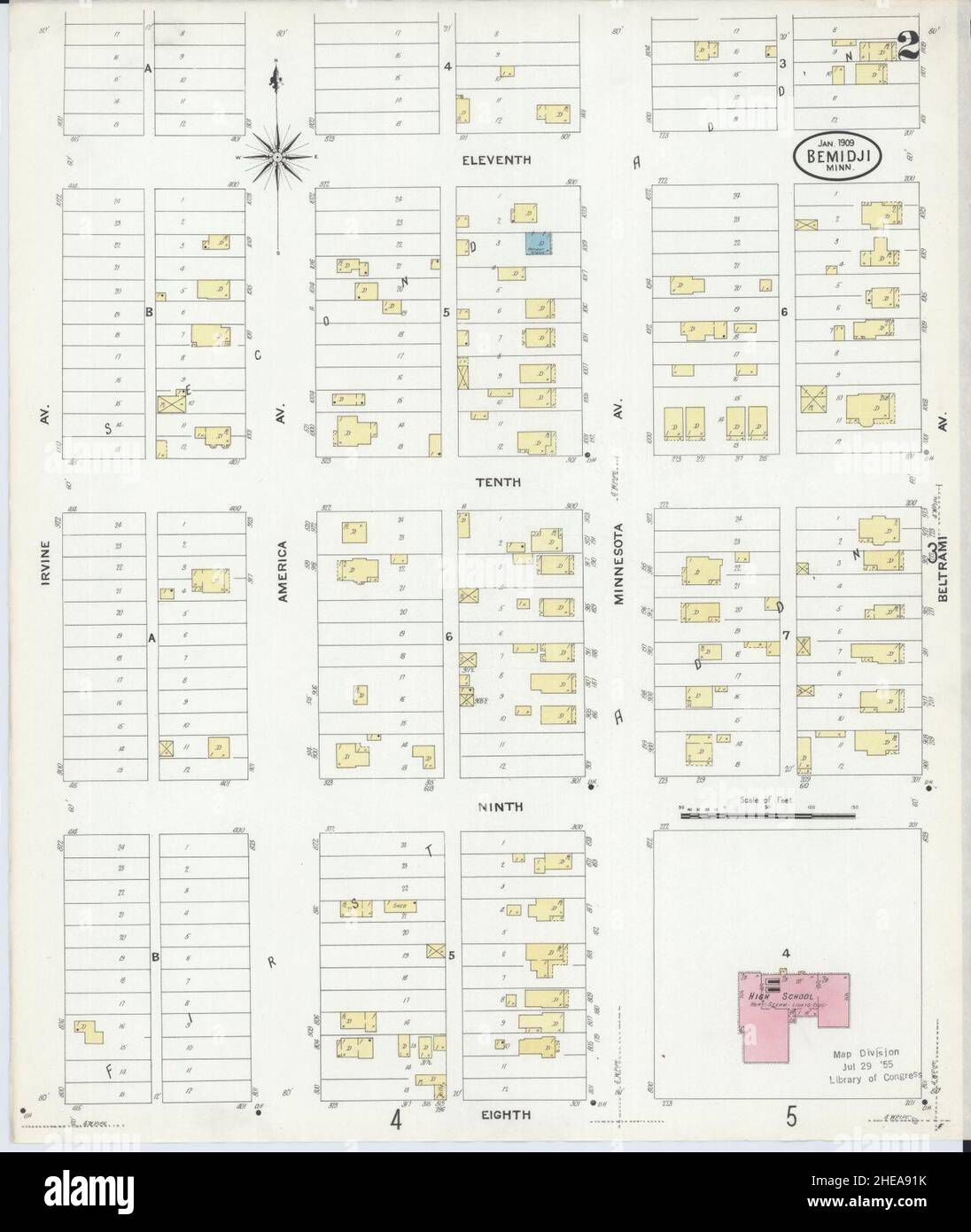 Sanborn Fire Insurance Map from Bemidji, Beltrami County, Minnesota ...