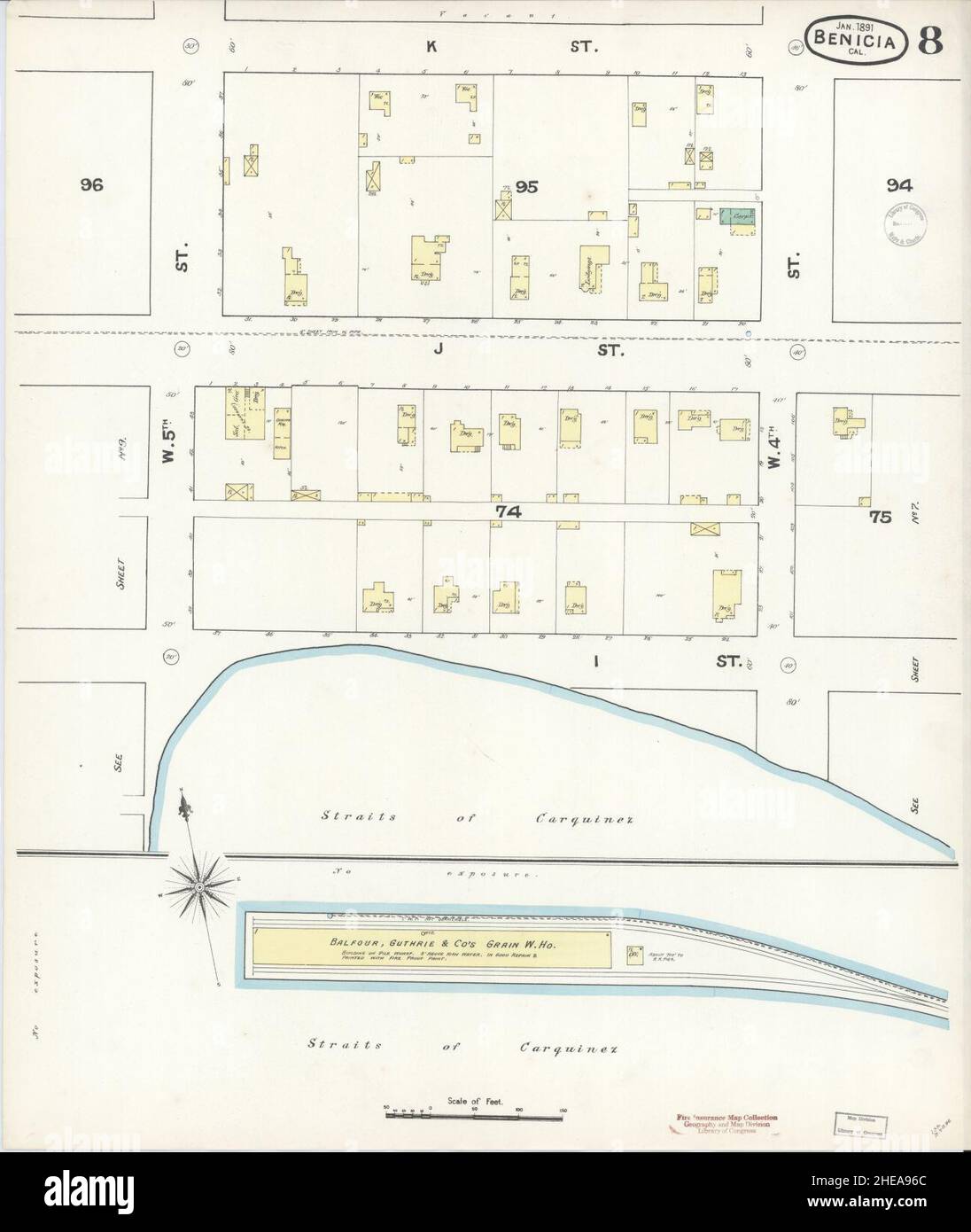 Vintage benicia map hi-res stock photography and images - Alamy