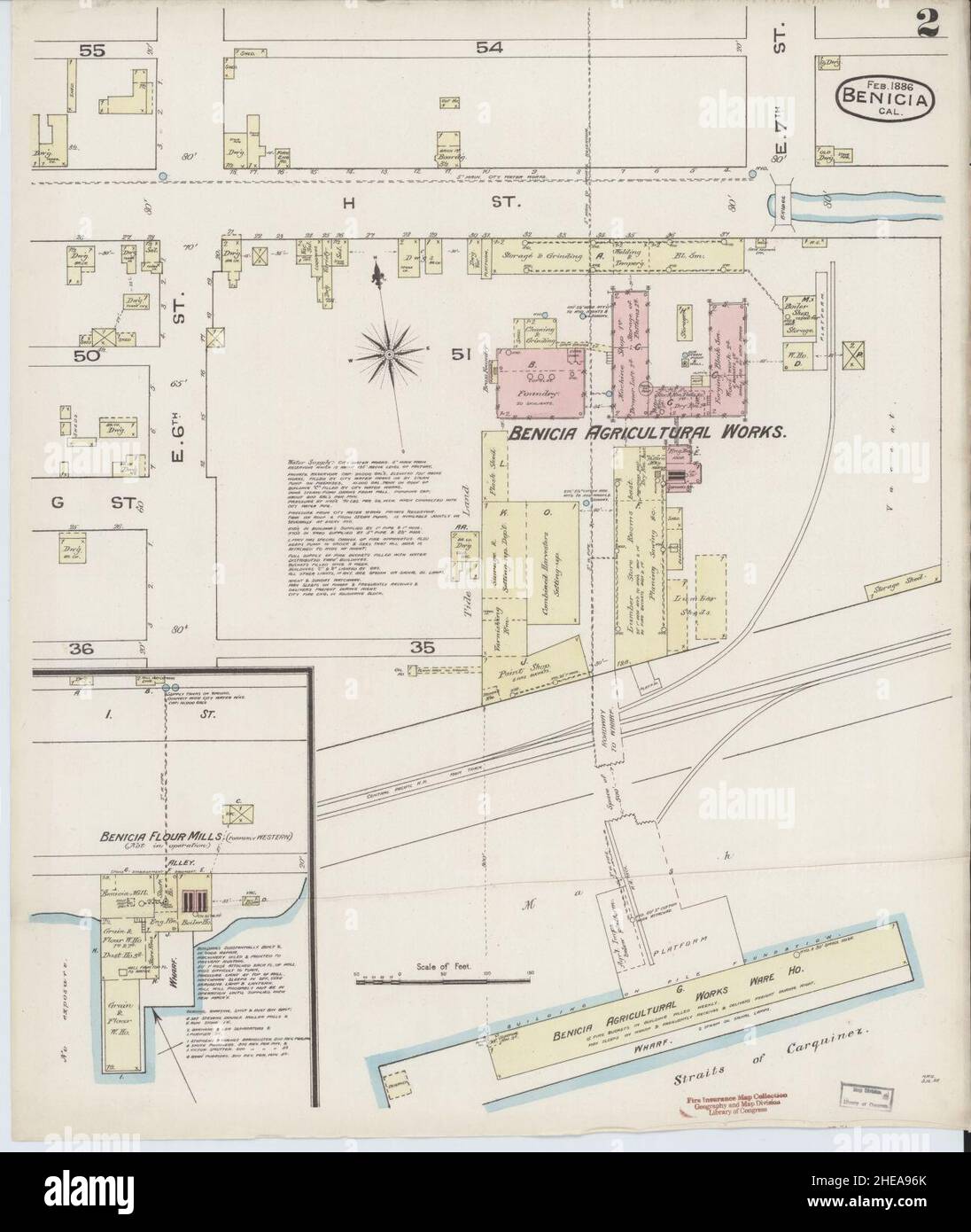 Vintage benicia map hi-res stock photography and images - Alamy