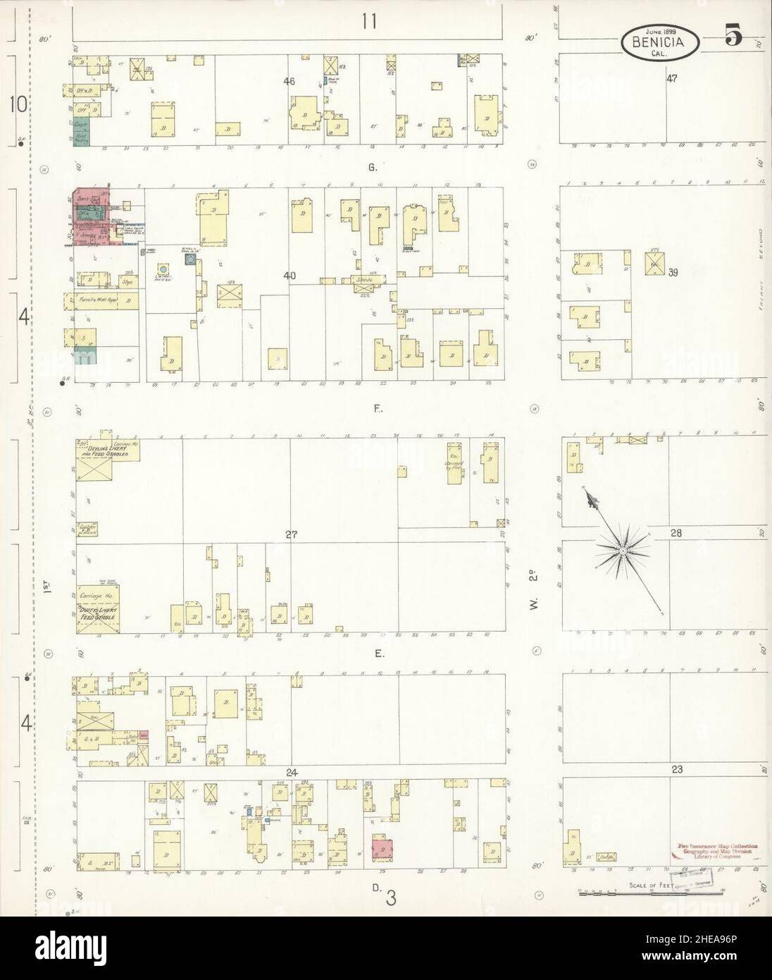 Vintage benicia map hi-res stock photography and images - Alamy