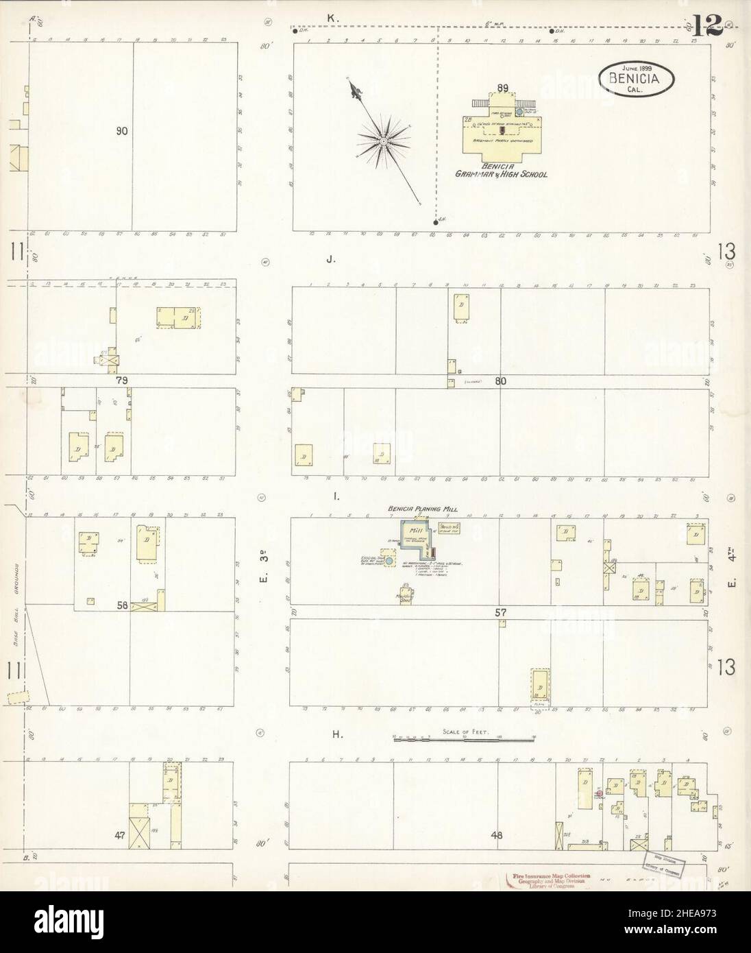 Vintage benicia map hi-res stock photography and images - Alamy
