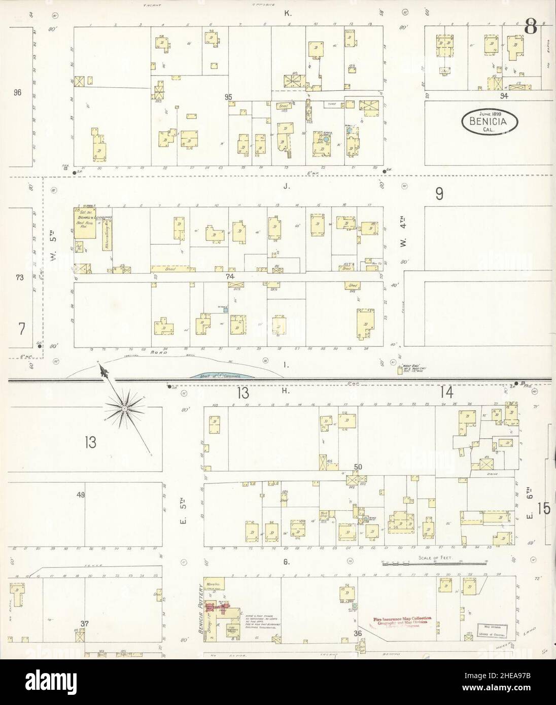 Vintage benicia map hi-res stock photography and images - Alamy