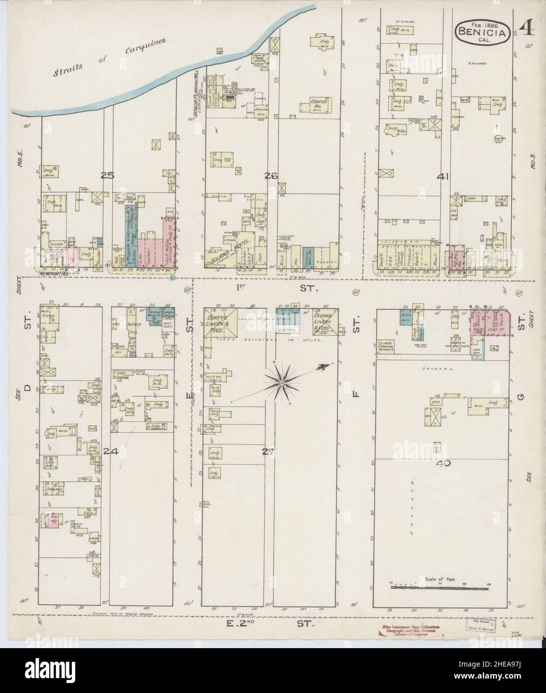 Vintage benicia map hi-res stock photography and images - Alamy