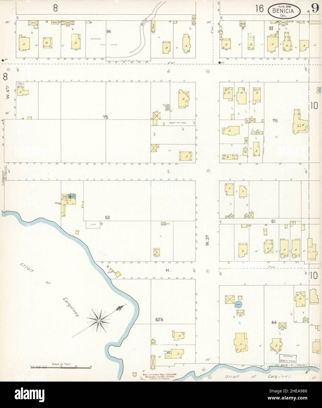 Vintage benicia map hi-res stock photography and images - Alamy