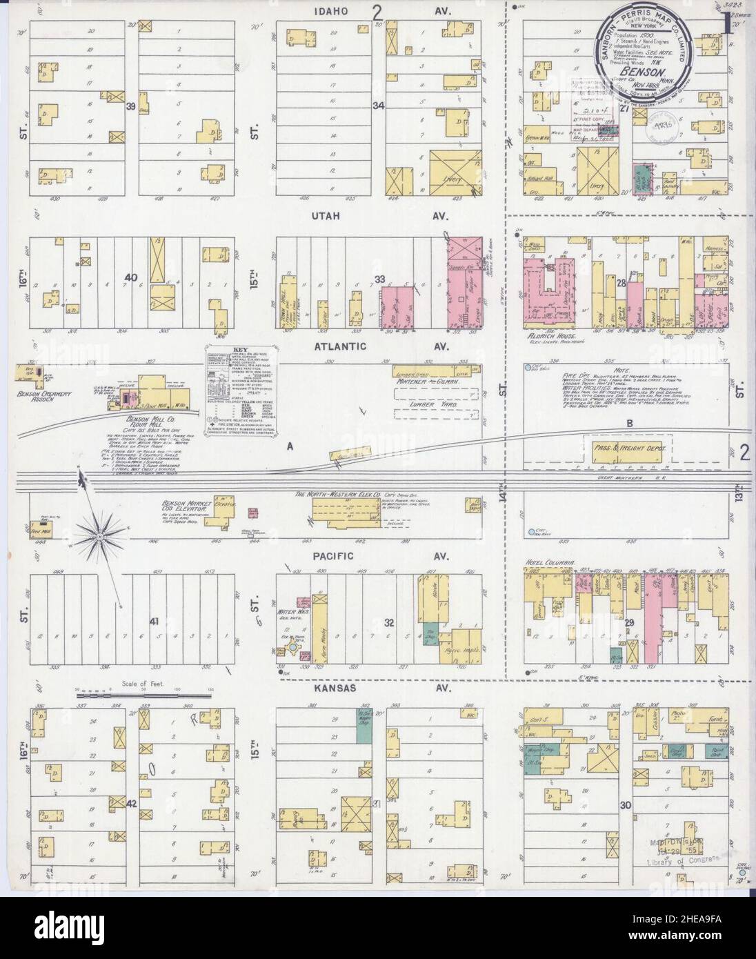Map of benson hi-res stock photography and images - Alamy