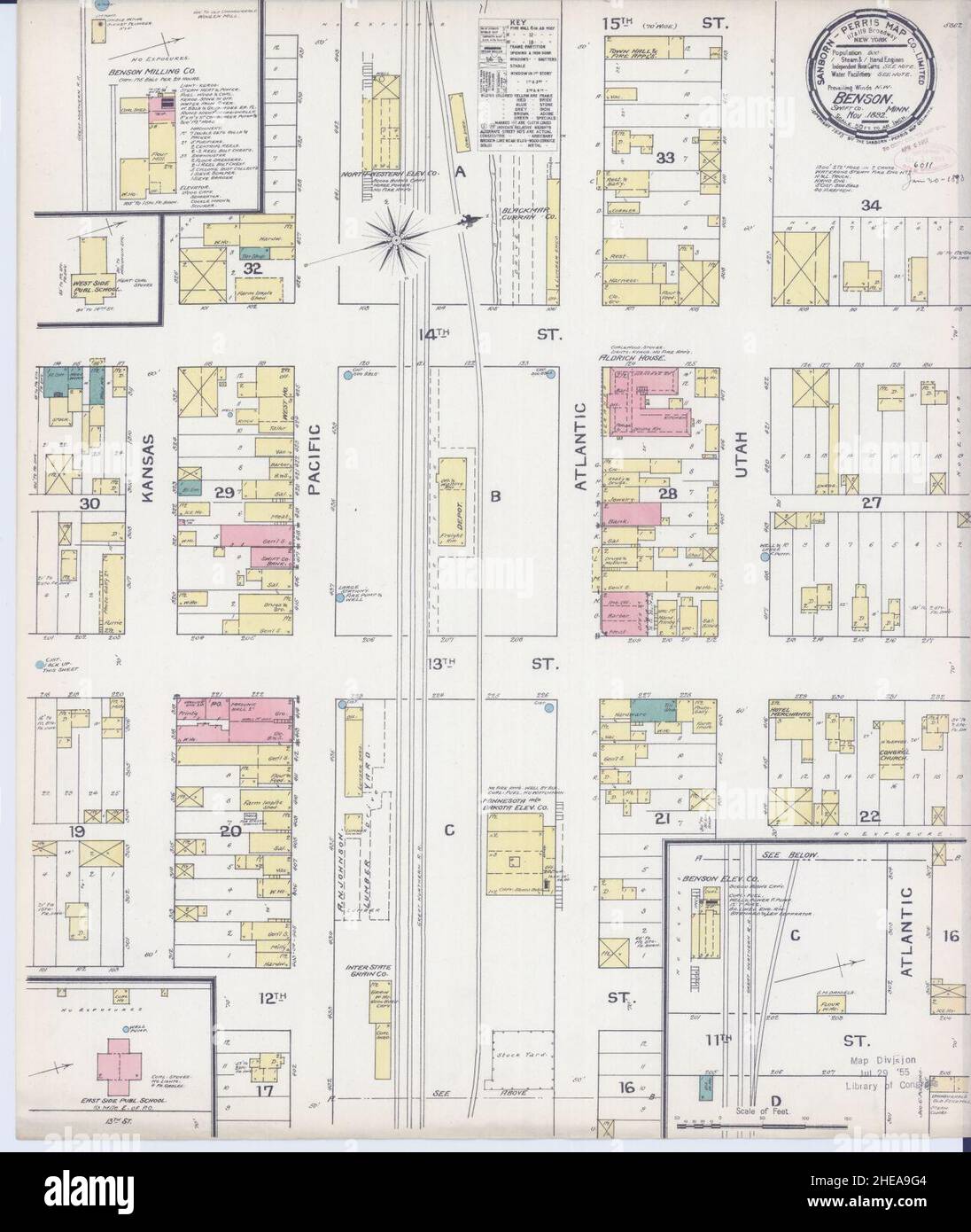 Benson minnesota map hi-res stock photography and images - Alamy