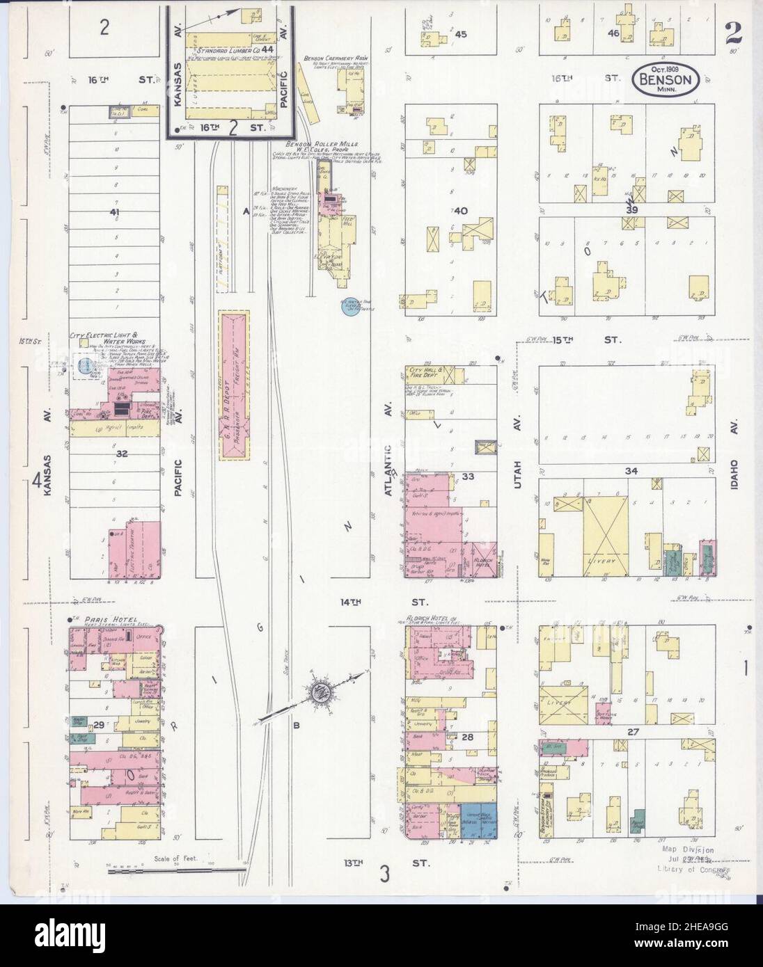 Map of benson hi-res stock photography and images - Alamy