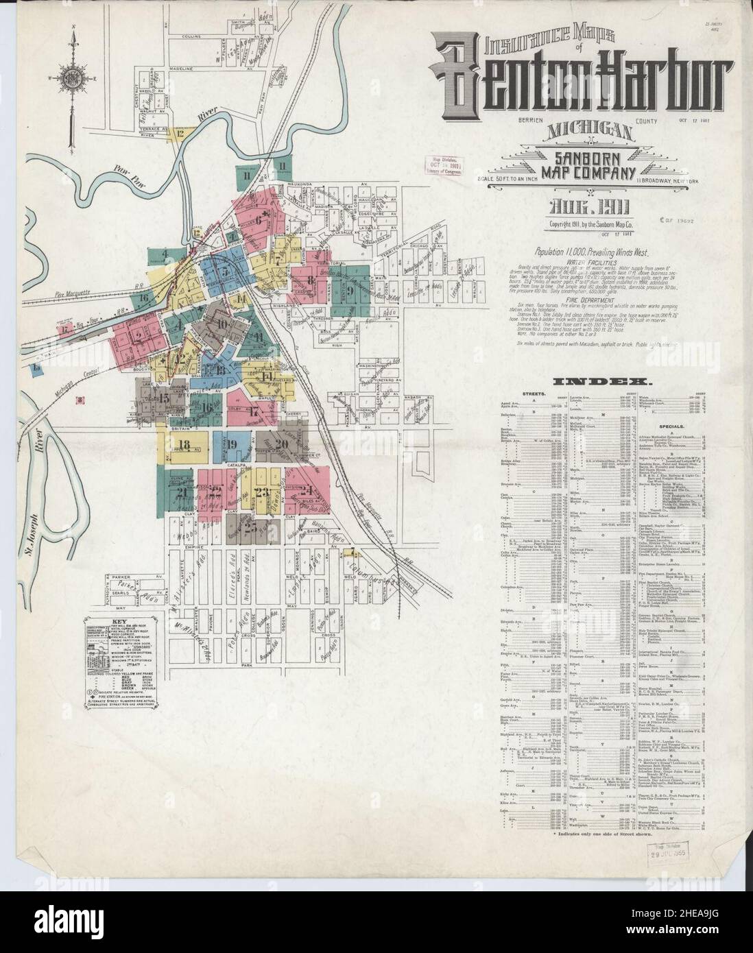 Benton Harbor Michigan Map