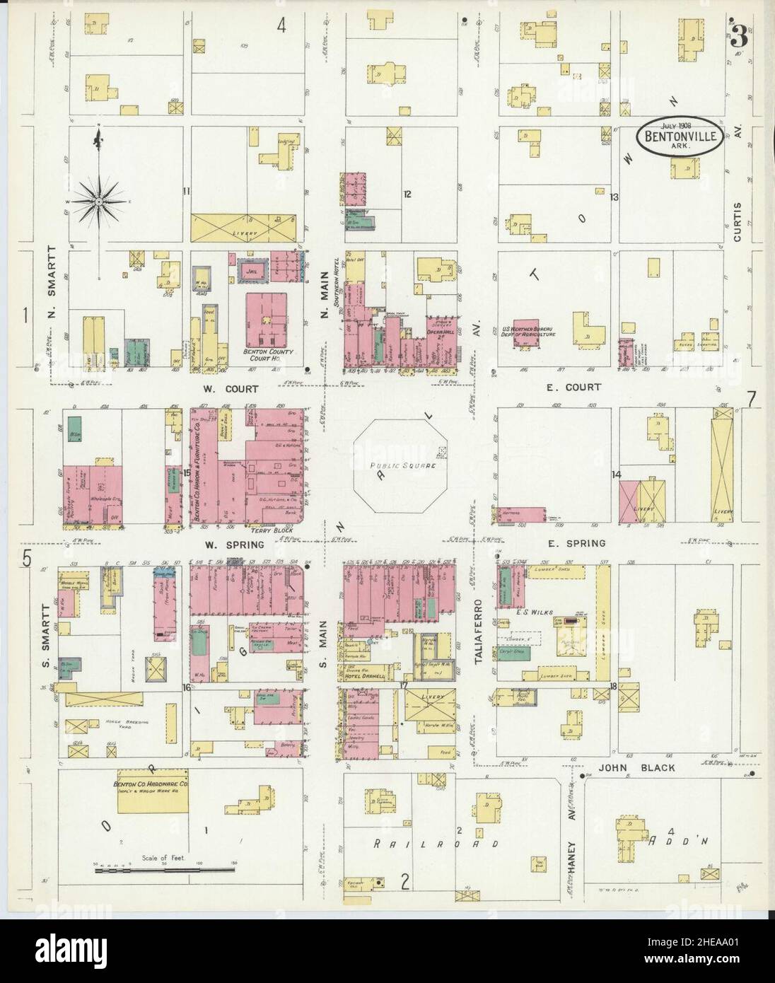 Bentonville arkansas map hi-res stock photography and images - Alamy