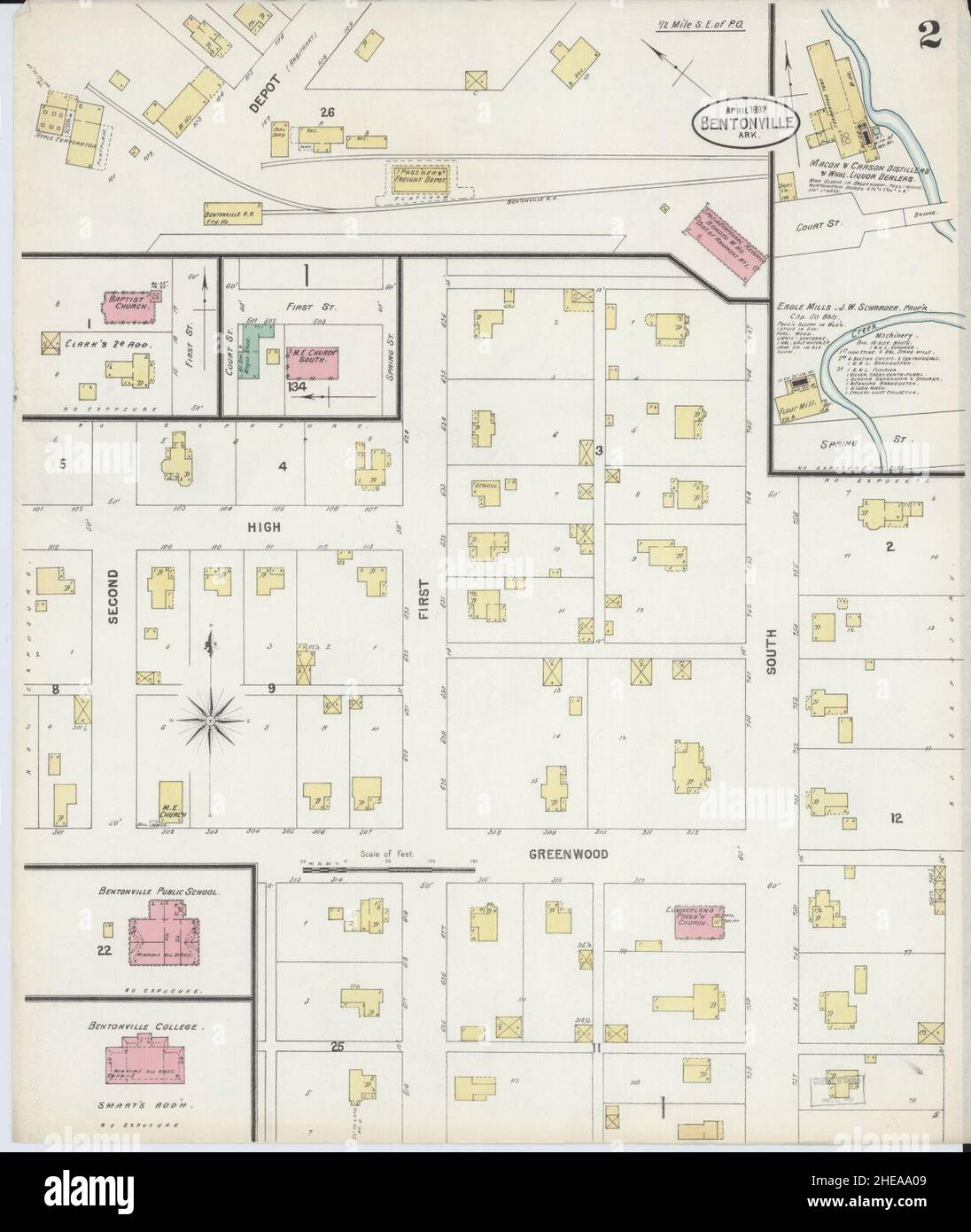 Bentonville arkansas map hi-res stock photography and images - Alamy