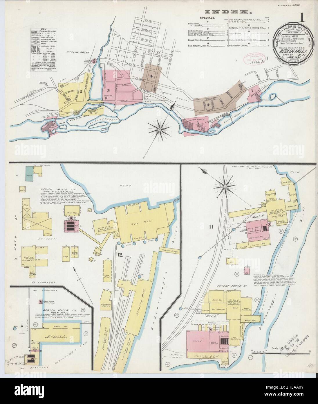 Map of berlin new hampshire hi-res stock photography and images - Alamy