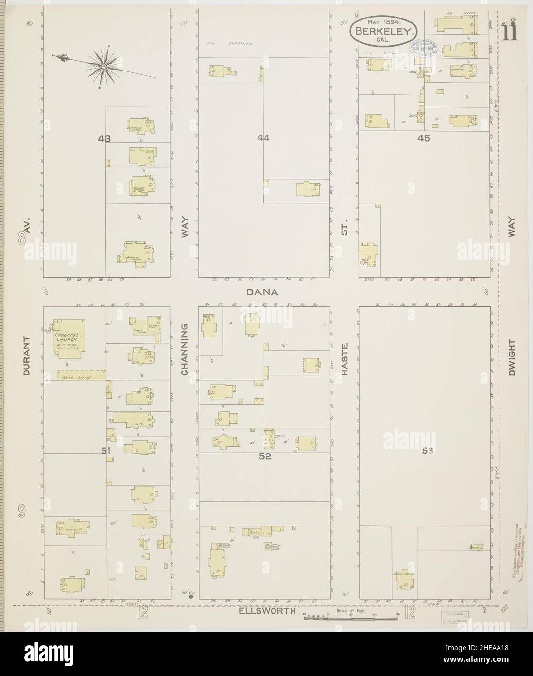 Sanborn Fire Insurance Map from Berkeley, Alameda County, California ...