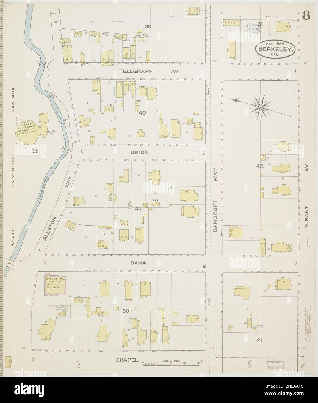 Berkeley california map hi-res stock photography and images - Alamy