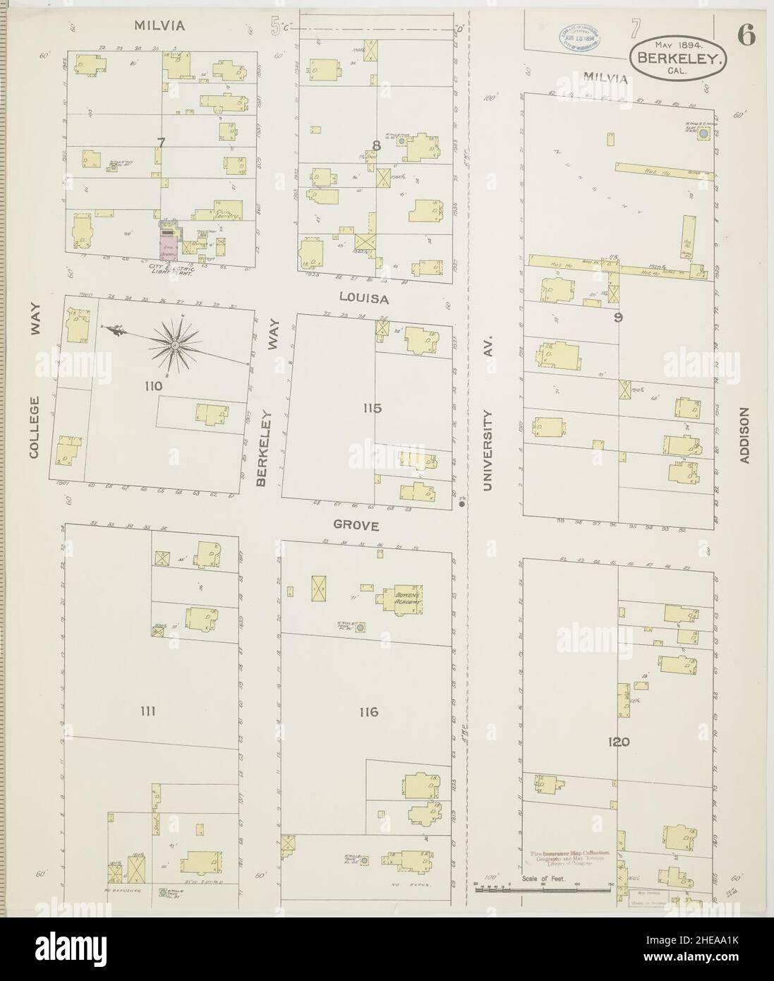 Sanborn Fire Insurance Map from Berkeley, Alameda County, California ...