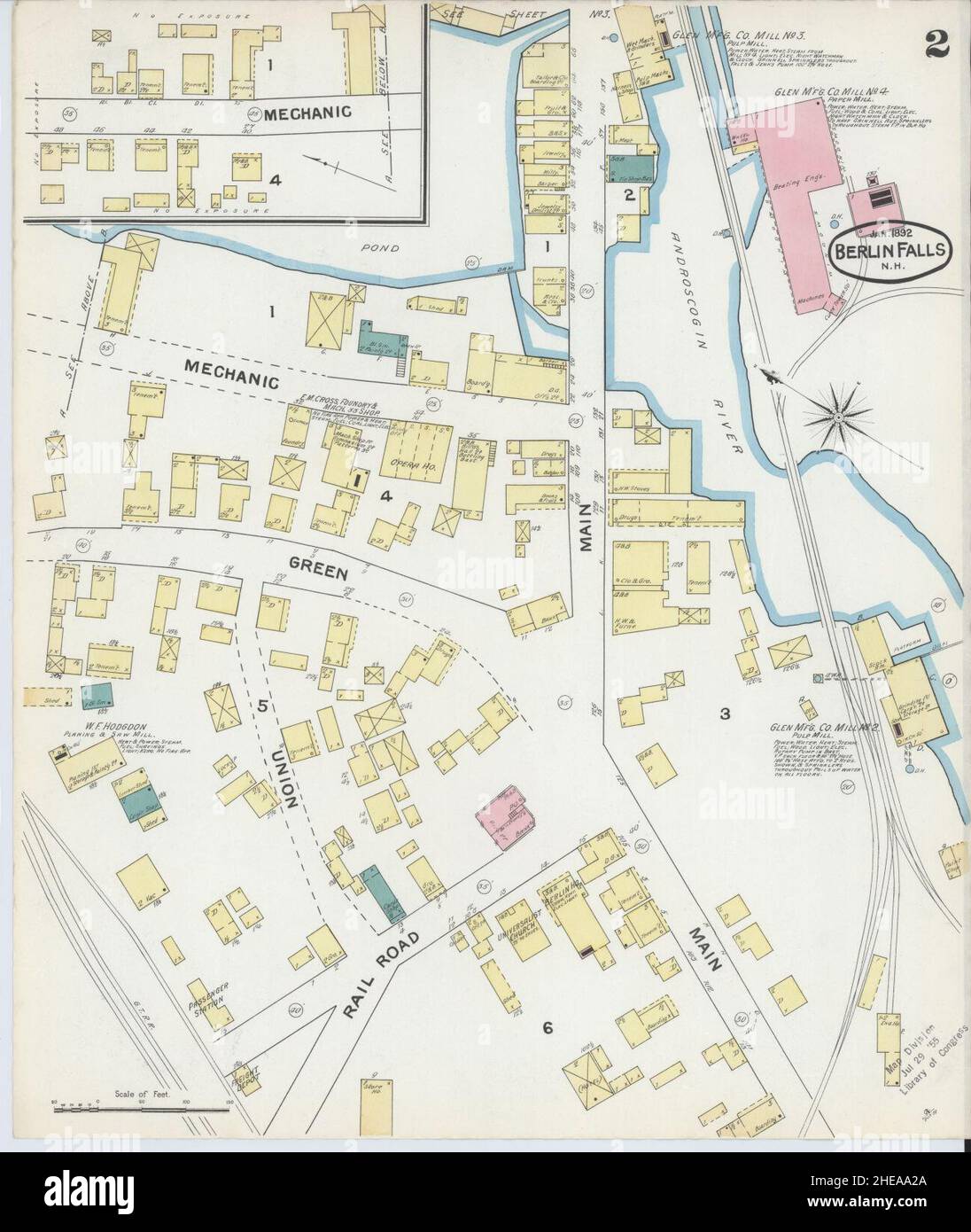 Map of berlin new hampshire hi-res stock photography and images - Alamy