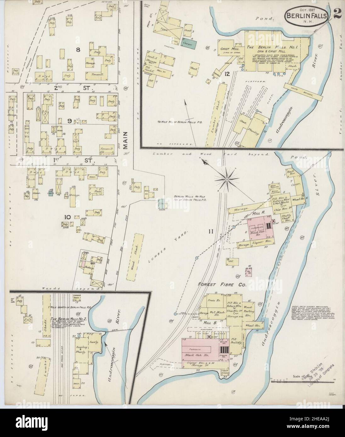 Map of berlin new hampshire hi-res stock photography and images - Alamy