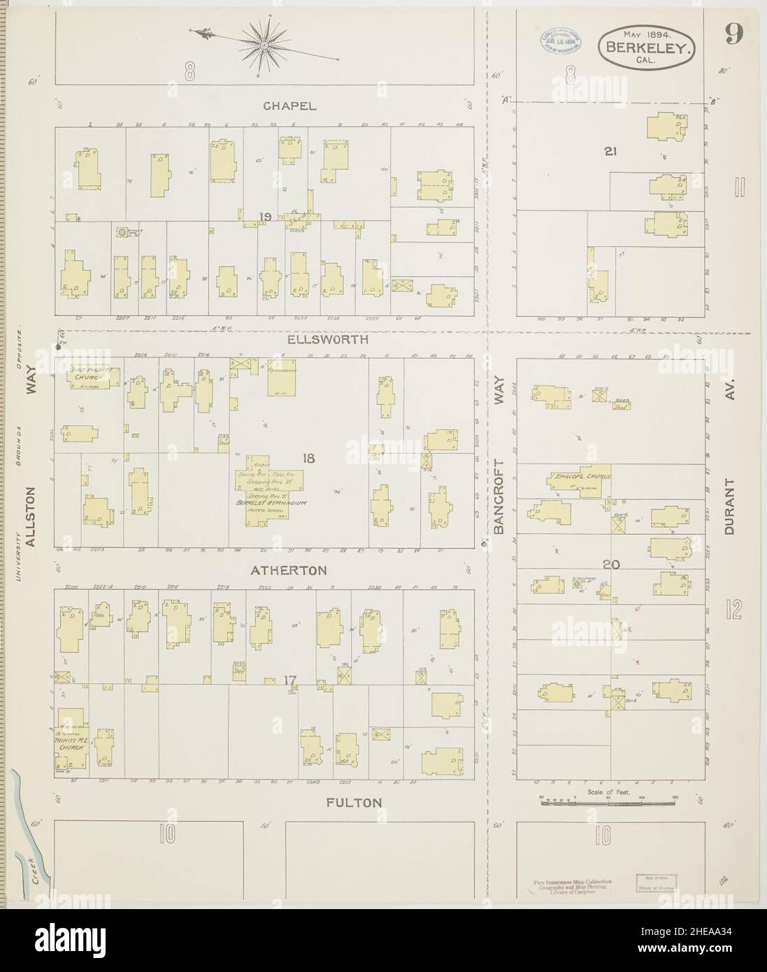 Berkeley california map hi-res stock photography and images - Alamy