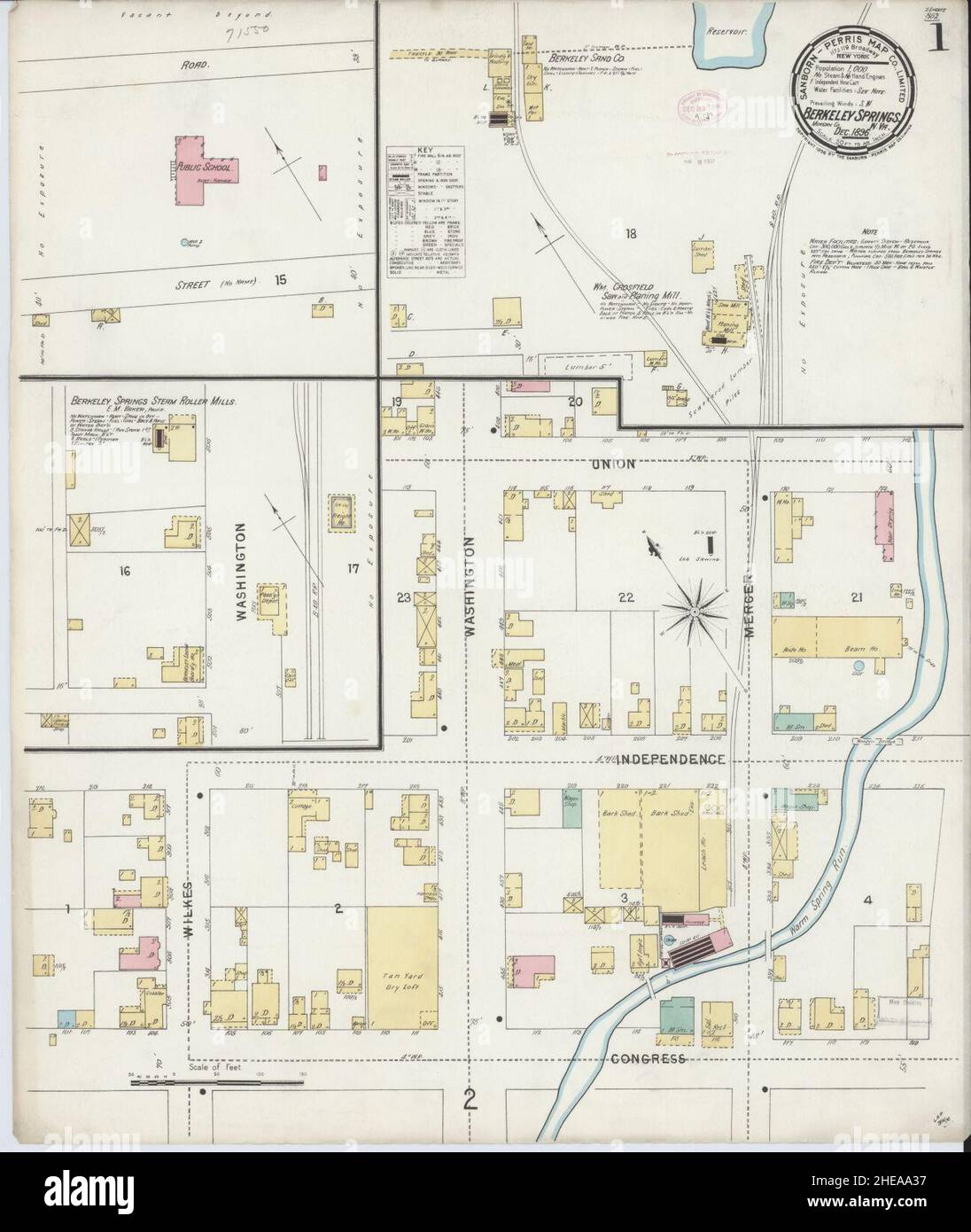 Map of berkeley springs hi-res stock photography and images - Alamy