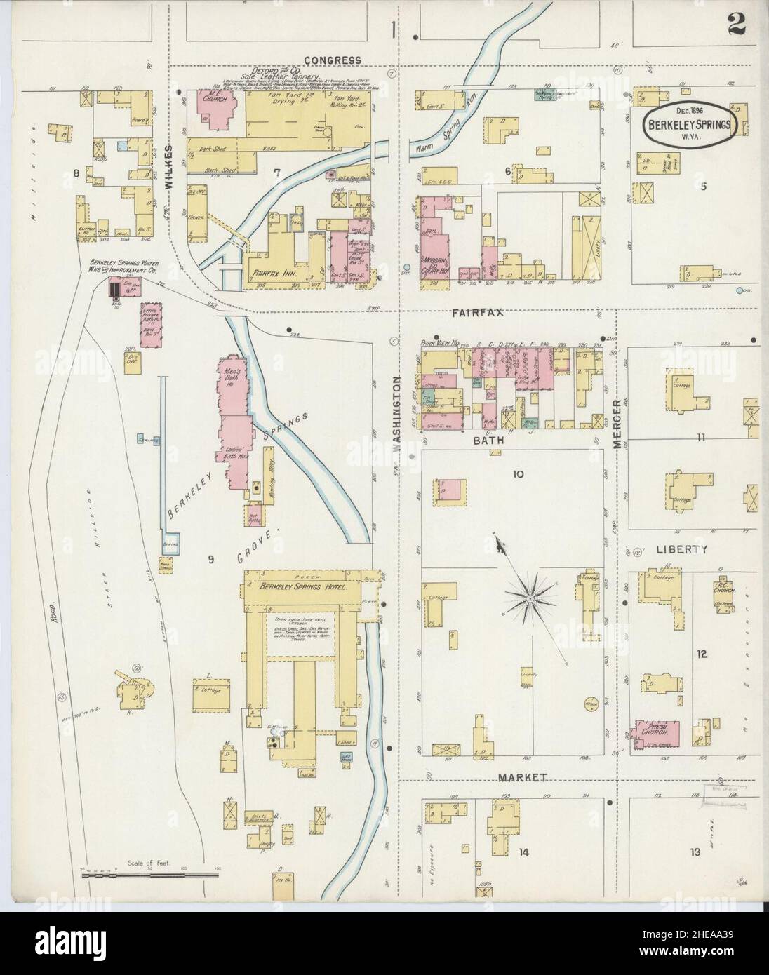 Map of berkeley springs hi-res stock photography and images - Alamy
