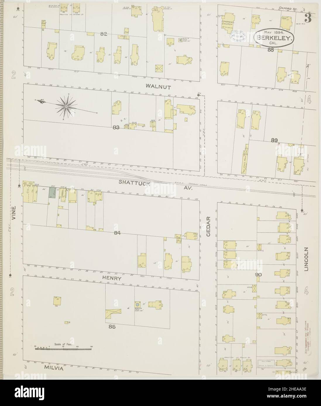 Berkeley california map hi-res stock photography and images - Alamy