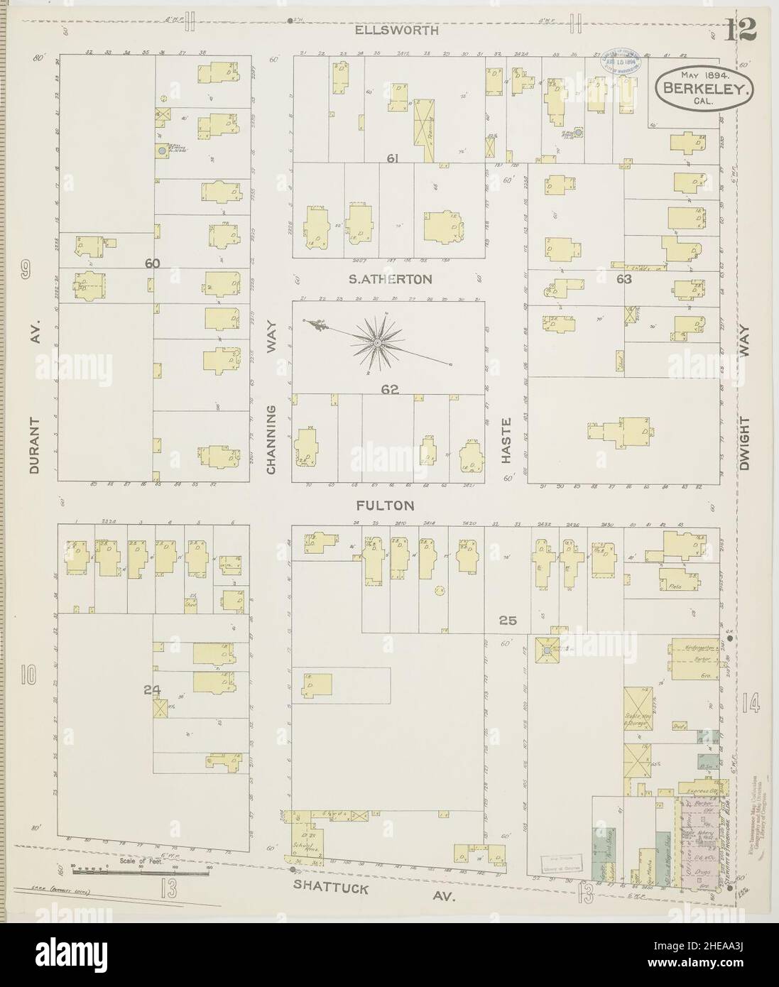Berkeley california map hi-res stock photography and images - Alamy